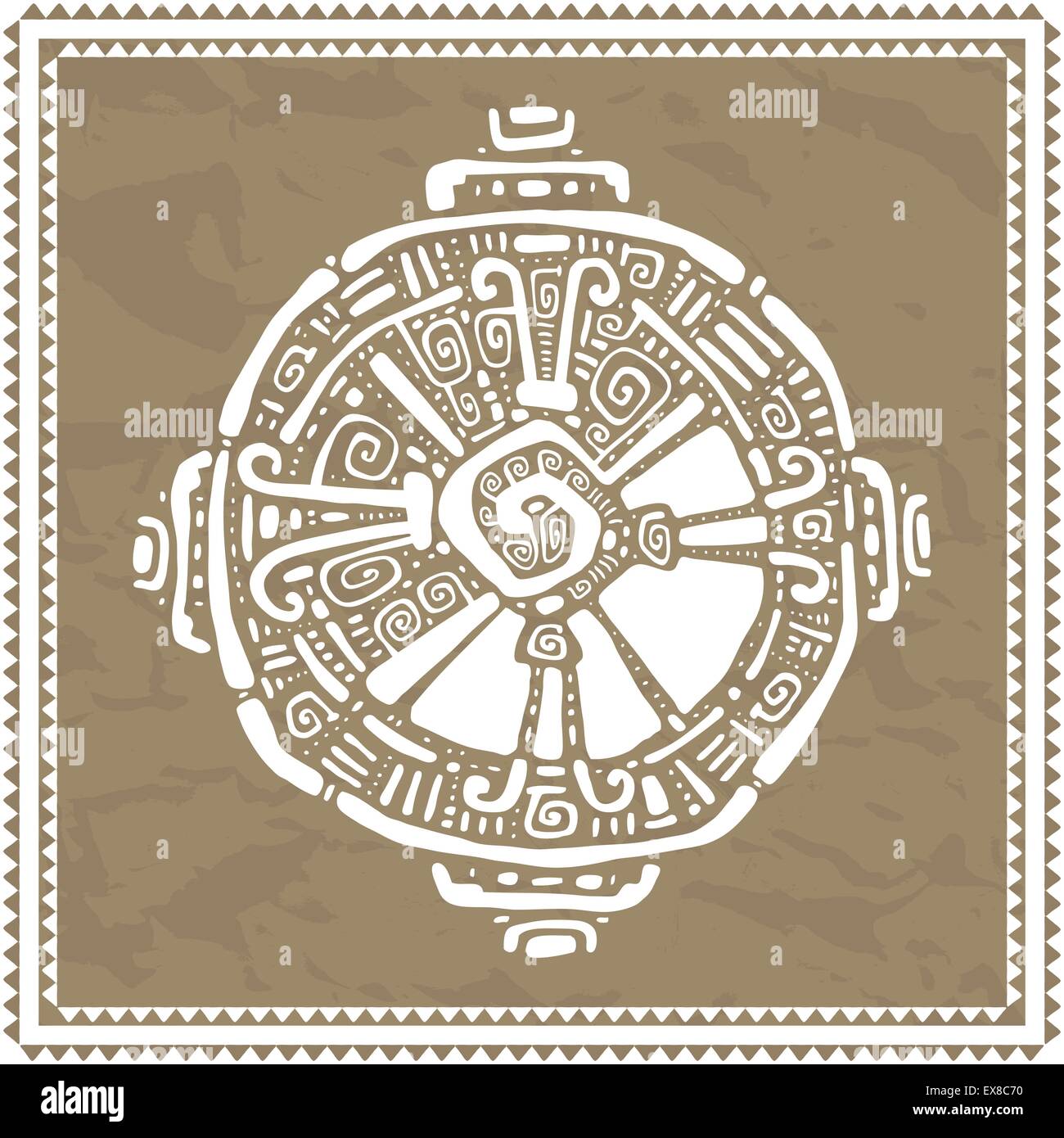 Hunab Ku. Mayan symbol. Vector illustration Stock Vector Image & Art ...