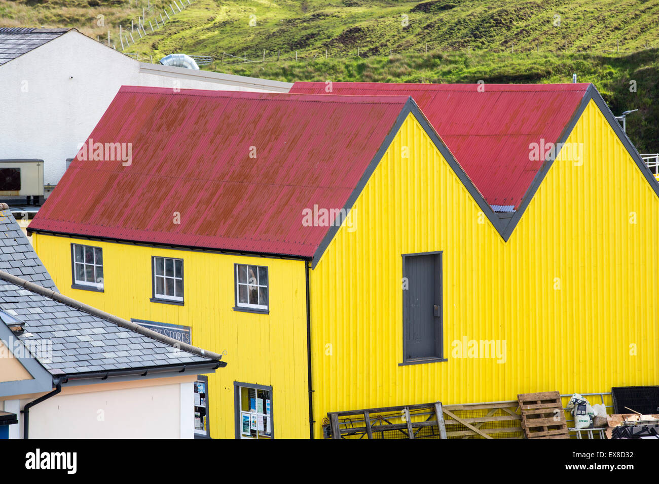 The Tarbert Stores in Tarbert, Isle of Harris, Scotland, UK Stock Photo ...
