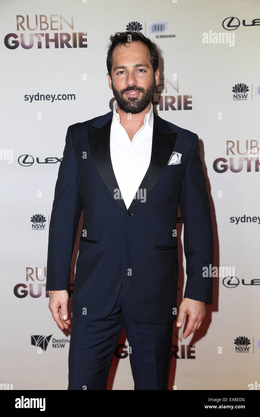 Sydney, Australia. 9 July 2015. Actor Alex Dimitriades (Ruben Guthrie ...