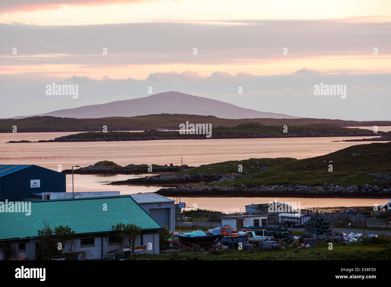 Looking out towards North Uist from Leverburgh, Isle of Harris, Outer ...