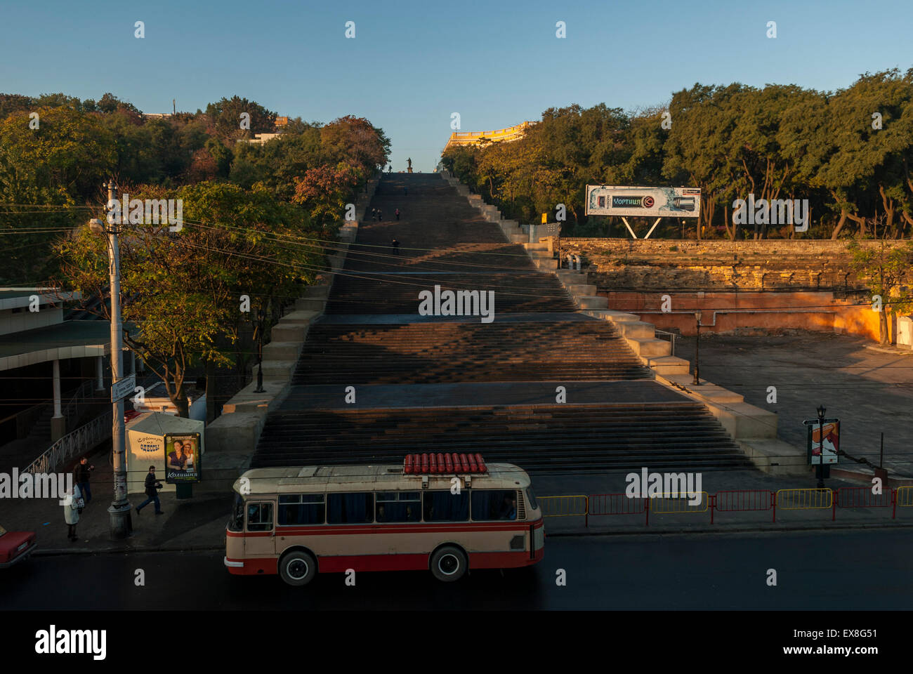 Dawn on the Potemkin Steps, Odessa, Ukraine Stock Photo - Alamy