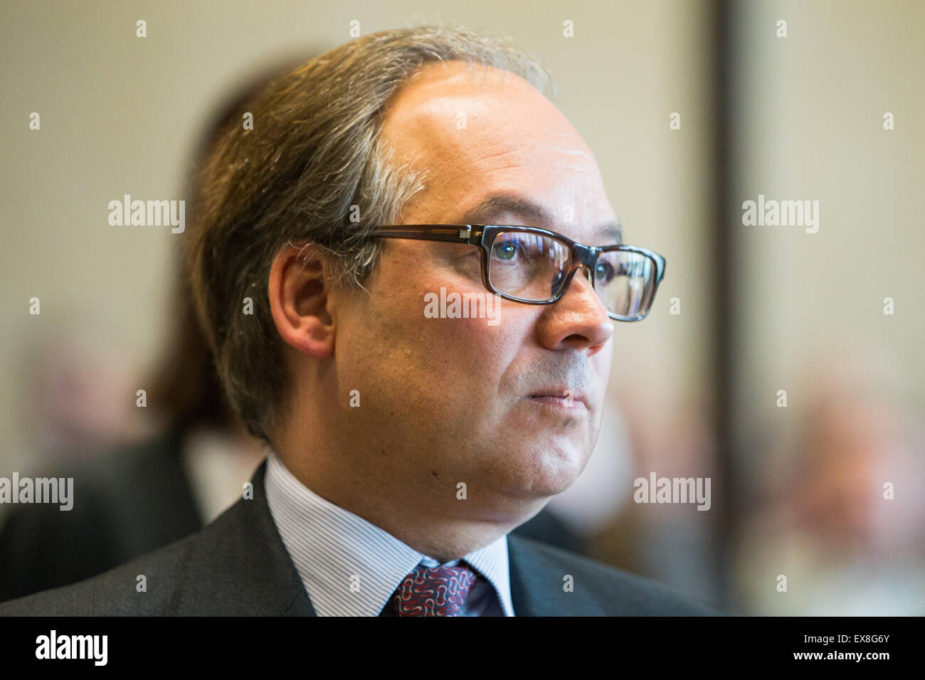 Cologne, Germany. 09th July, 2015. Former banker Christopher Freiherr ...