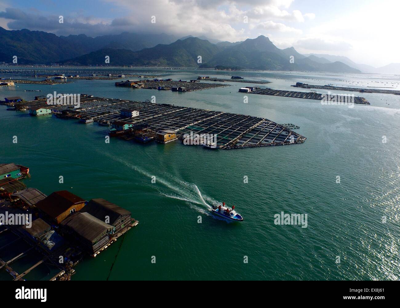 Ningde, China's Fujian Province. 9th July, 2015. Local coast guard ...
