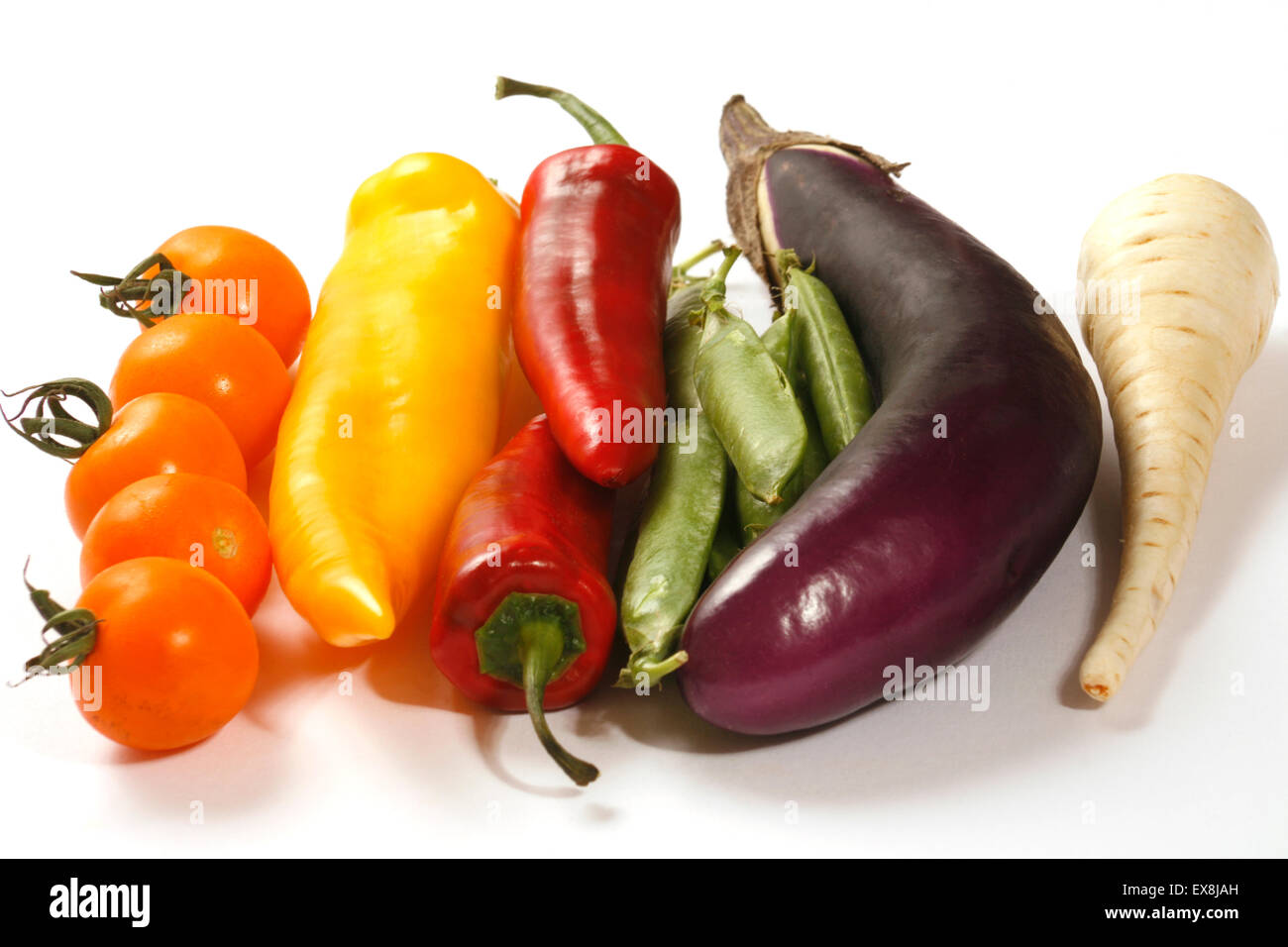 Rainbow Fruit and Vegetables Stock Photo - Alamy