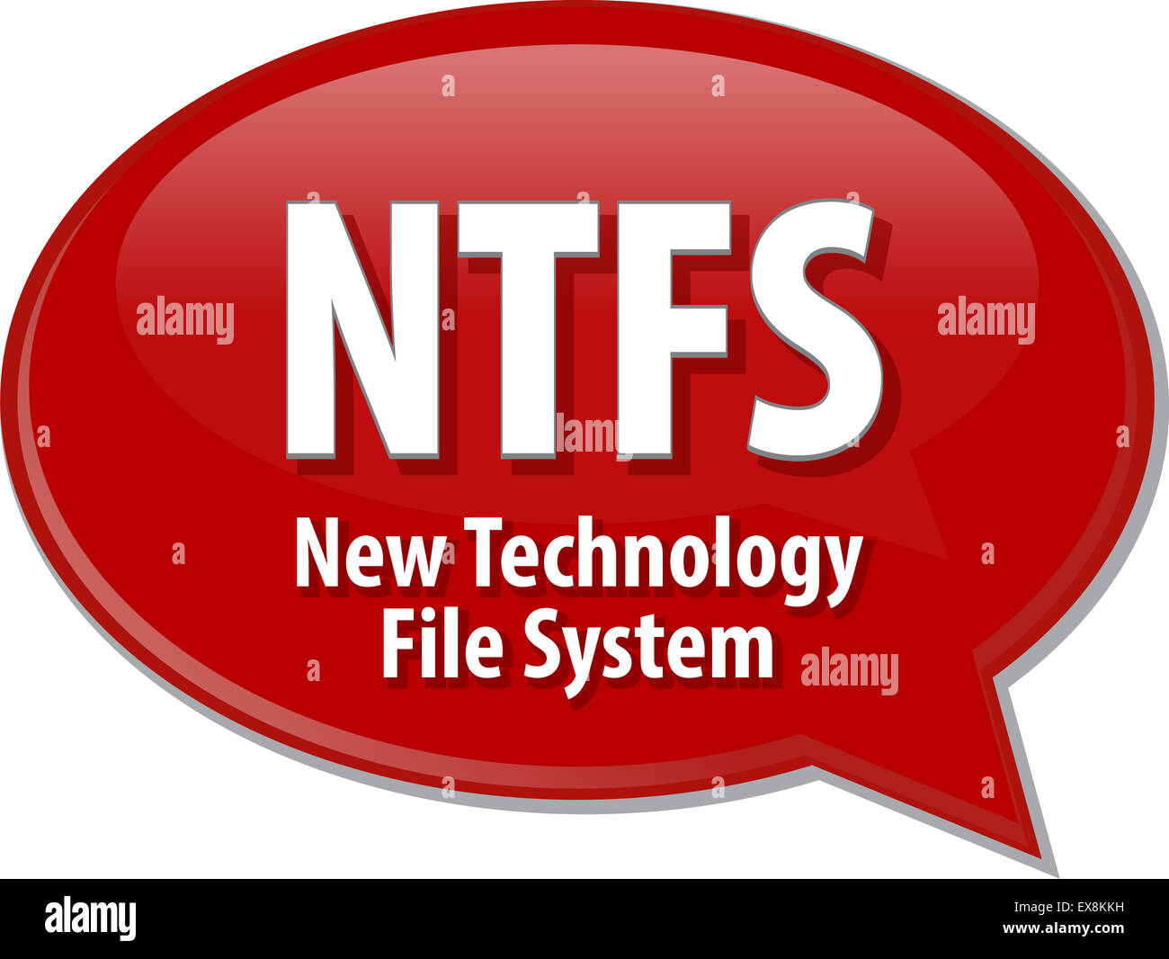 Speech bubble illustration of information technology acronym ...