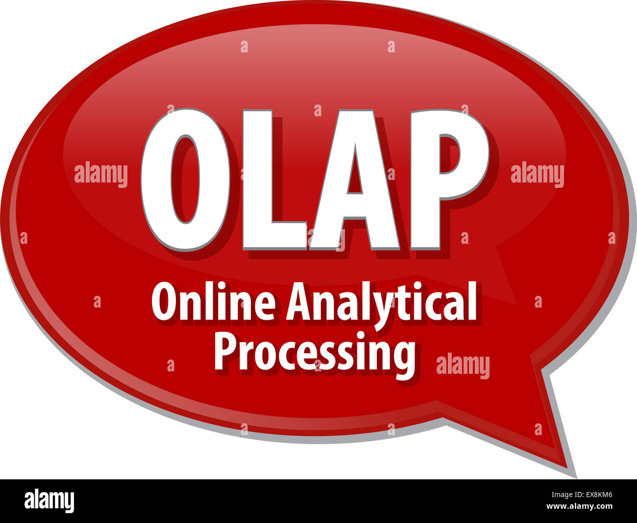 Speech bubble illustration of information technology acronym ...