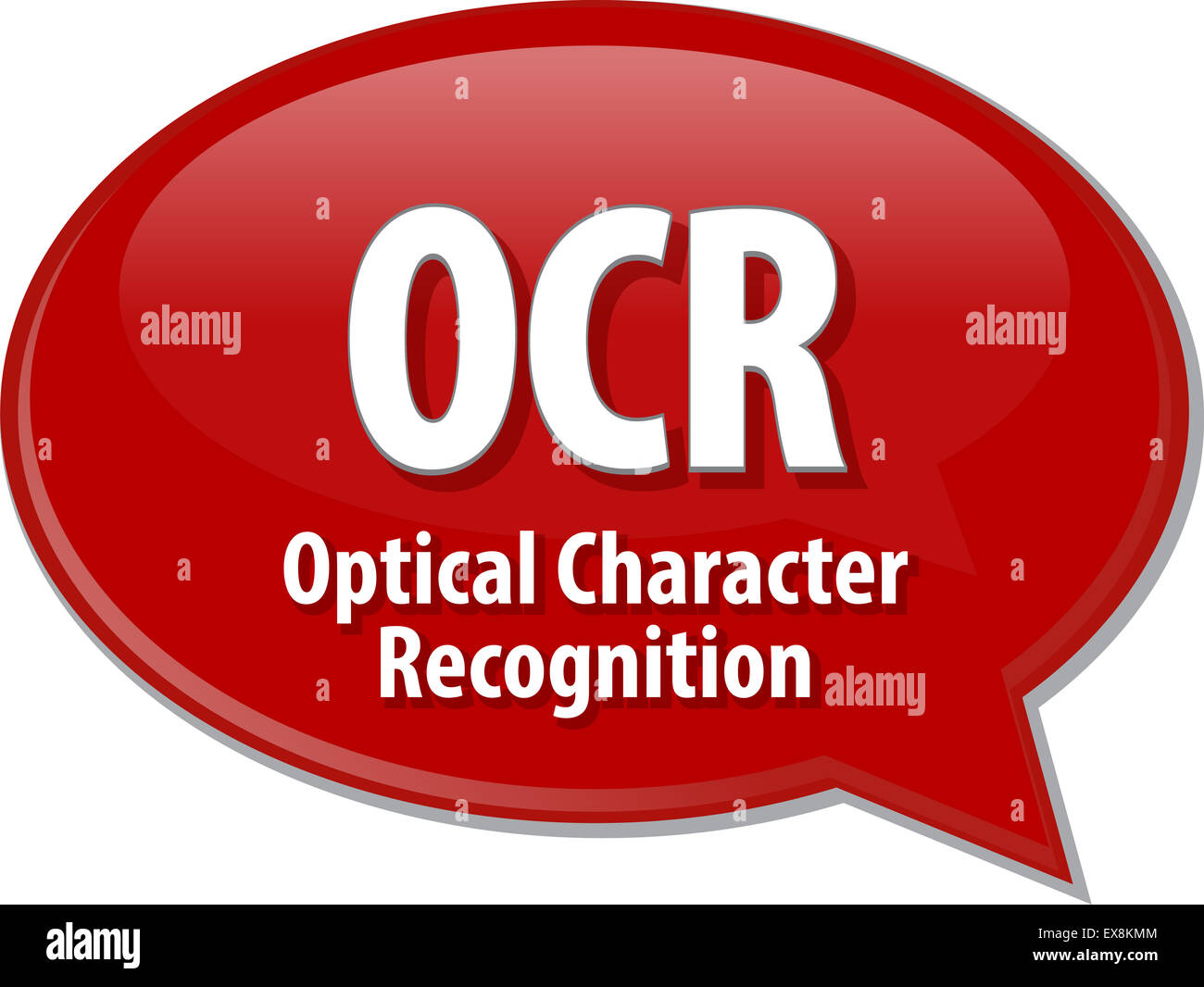 Speech bubble illustration of information technology acronym ...