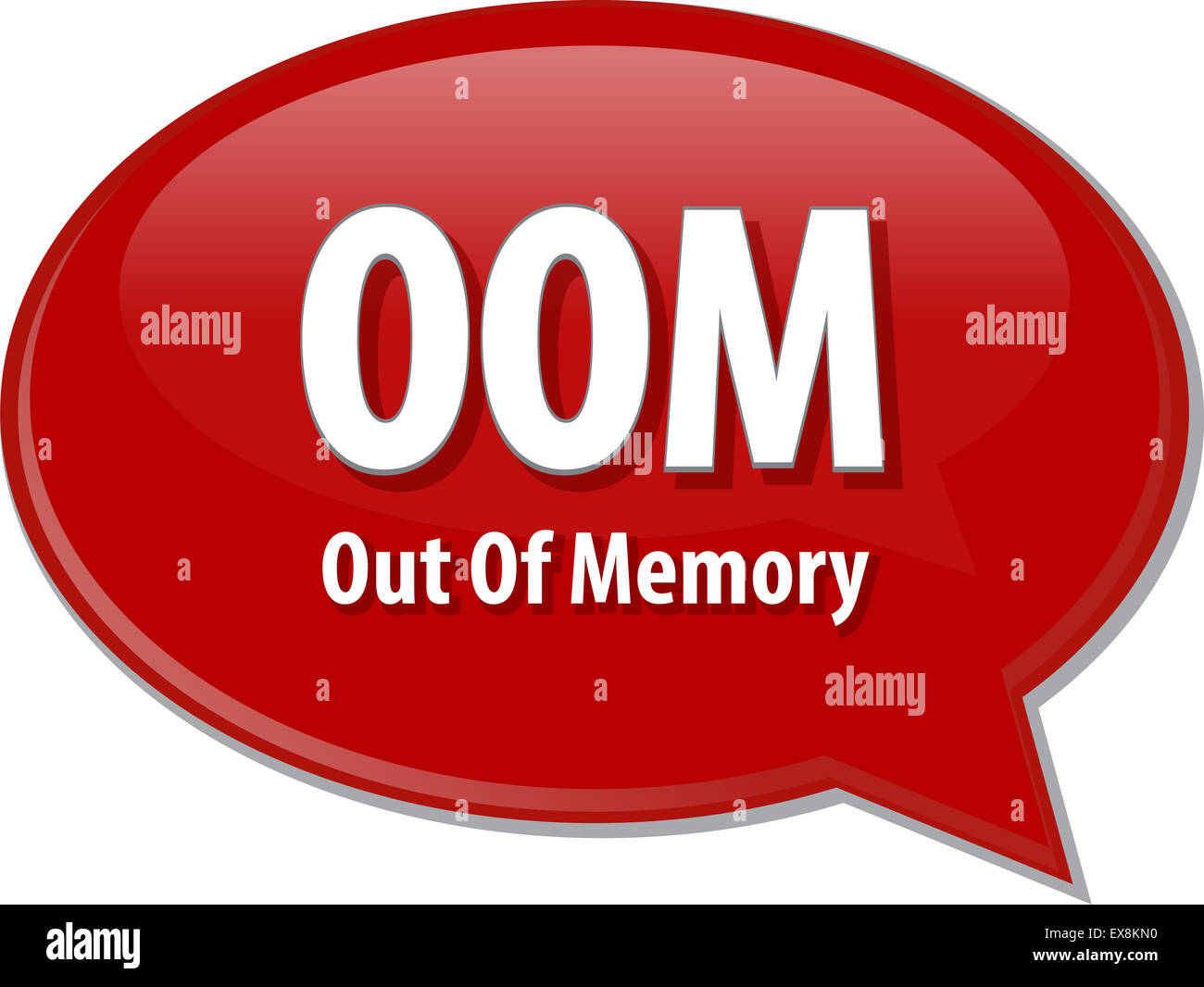 Speech bubble illustration of information technology acronym ...