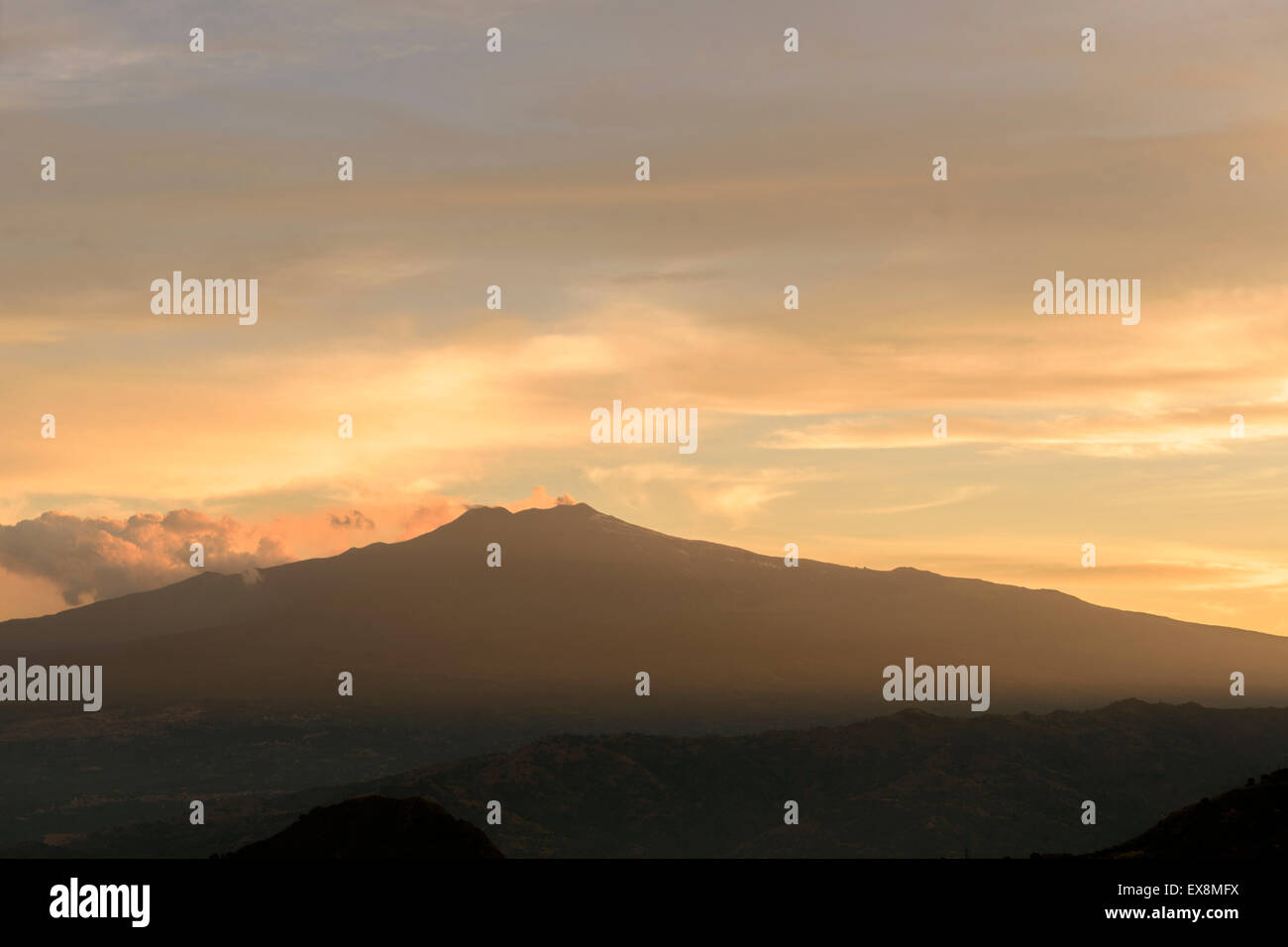 Sunset mount etna hi-res stock photography and images - Alamy