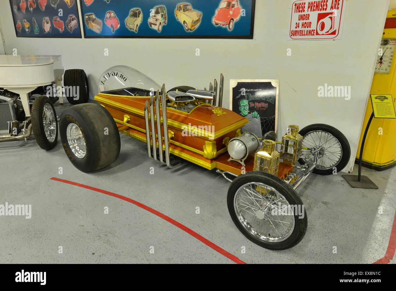 Car props at a museum in America Stock Photo - Alamy