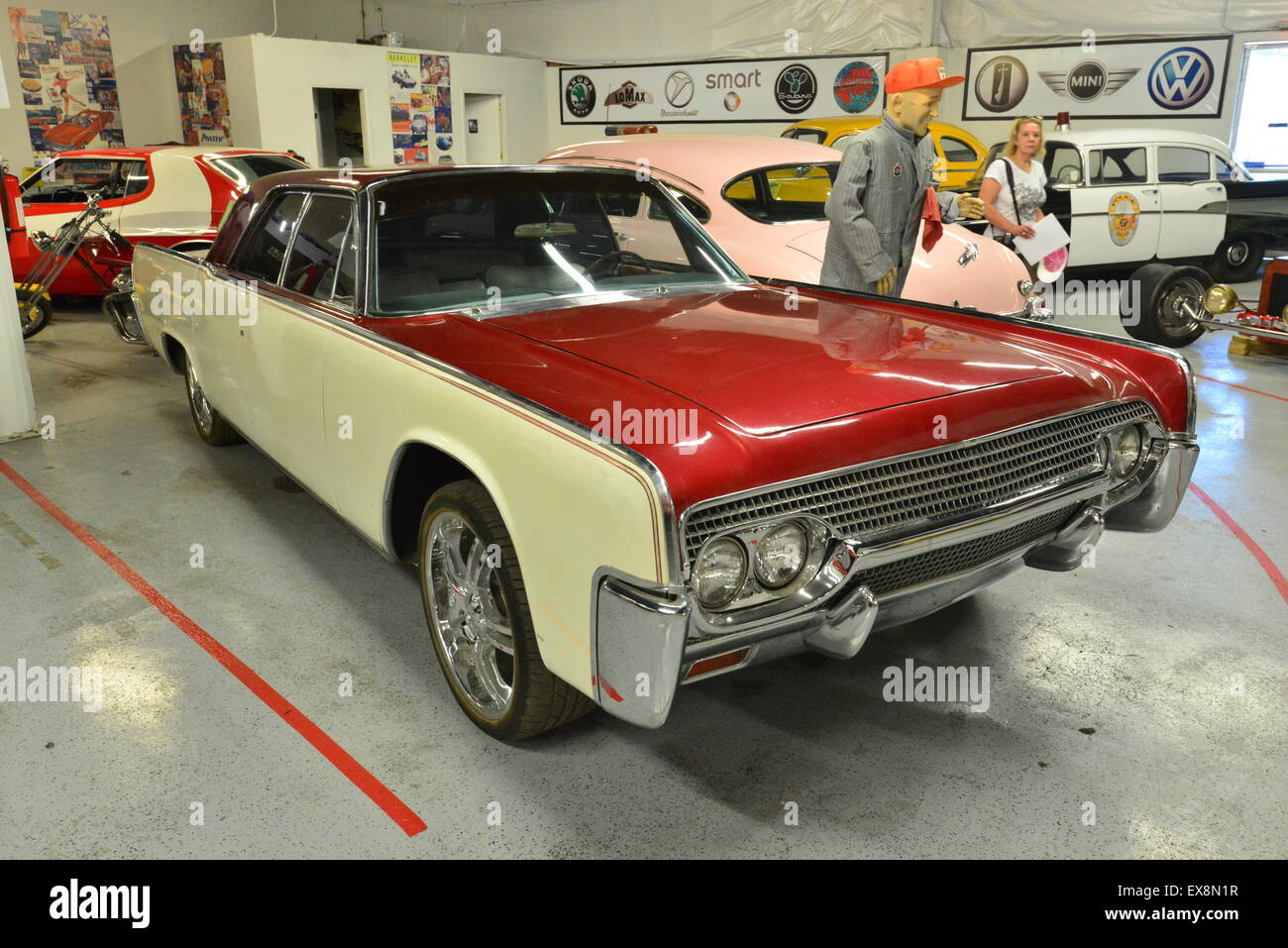 Car props at a museum in America Stock Photo - Alamy