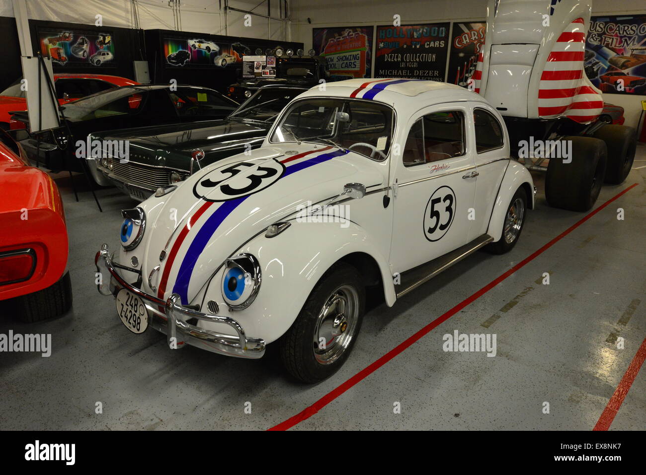 Car props at a museum in America Stock Photo - Alamy