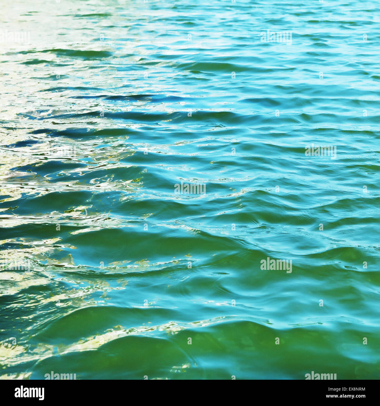 green lake waves background at summer day Stock Photo - Alamy