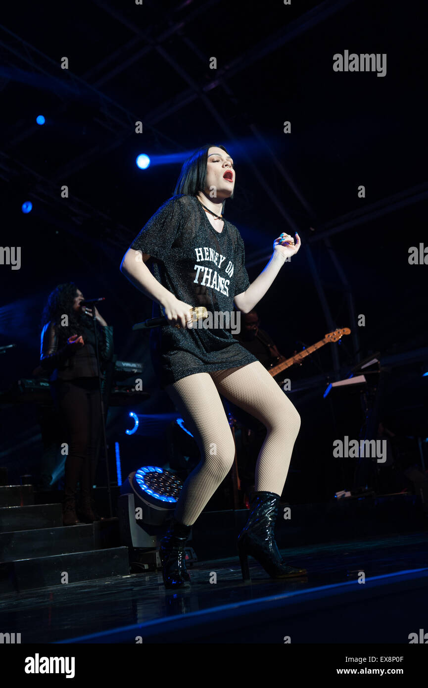 Jessie J appearing at the Henley Festival 2015 Stock Photo - Alamy