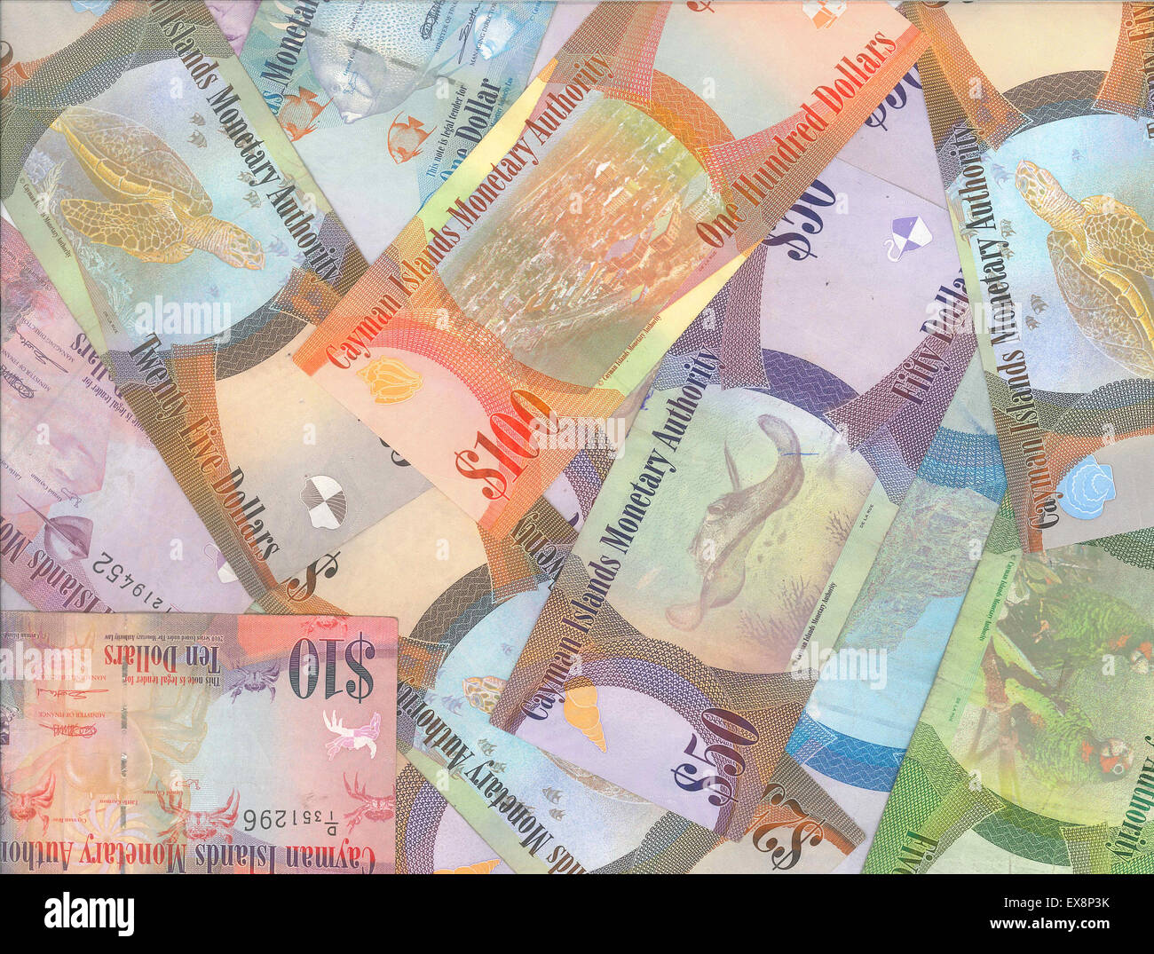 Cayman Islands (British Overseas Territory) currency (Cayman dollars ...