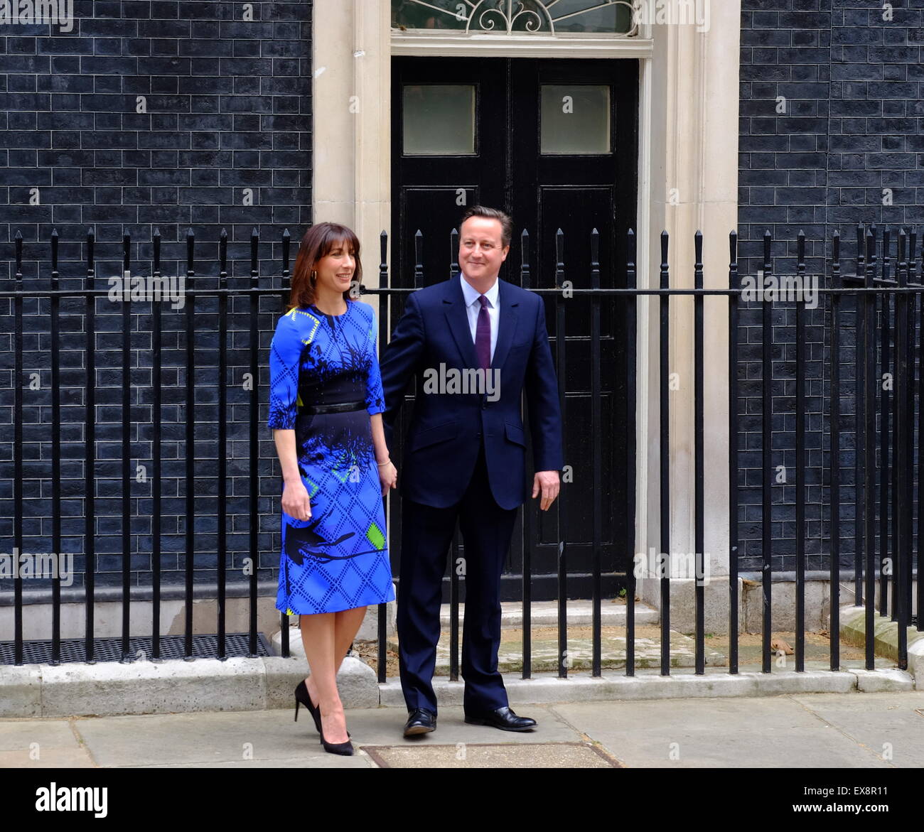 Prime Minister David Cameron makes a speech outside No. 10 Downing ...