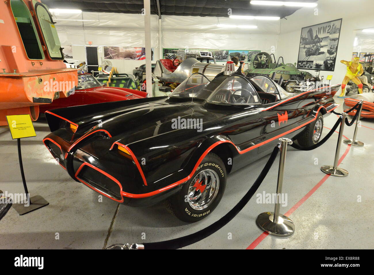 Batmobile at a museum in Las Vegas Stock Photo - Alamy