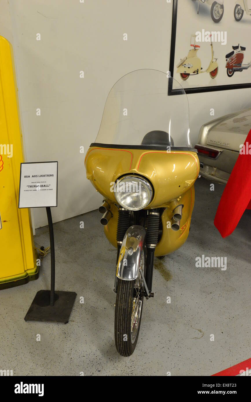 BSA motorcycle from the James Bond film Thunderball Stock Photo - Alamy