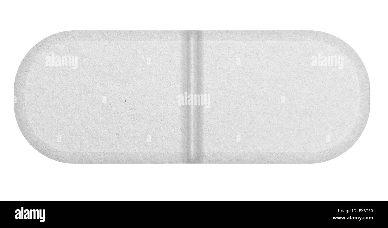 White medical tablet on Cut Out Stock Images & Pictures - Alamy