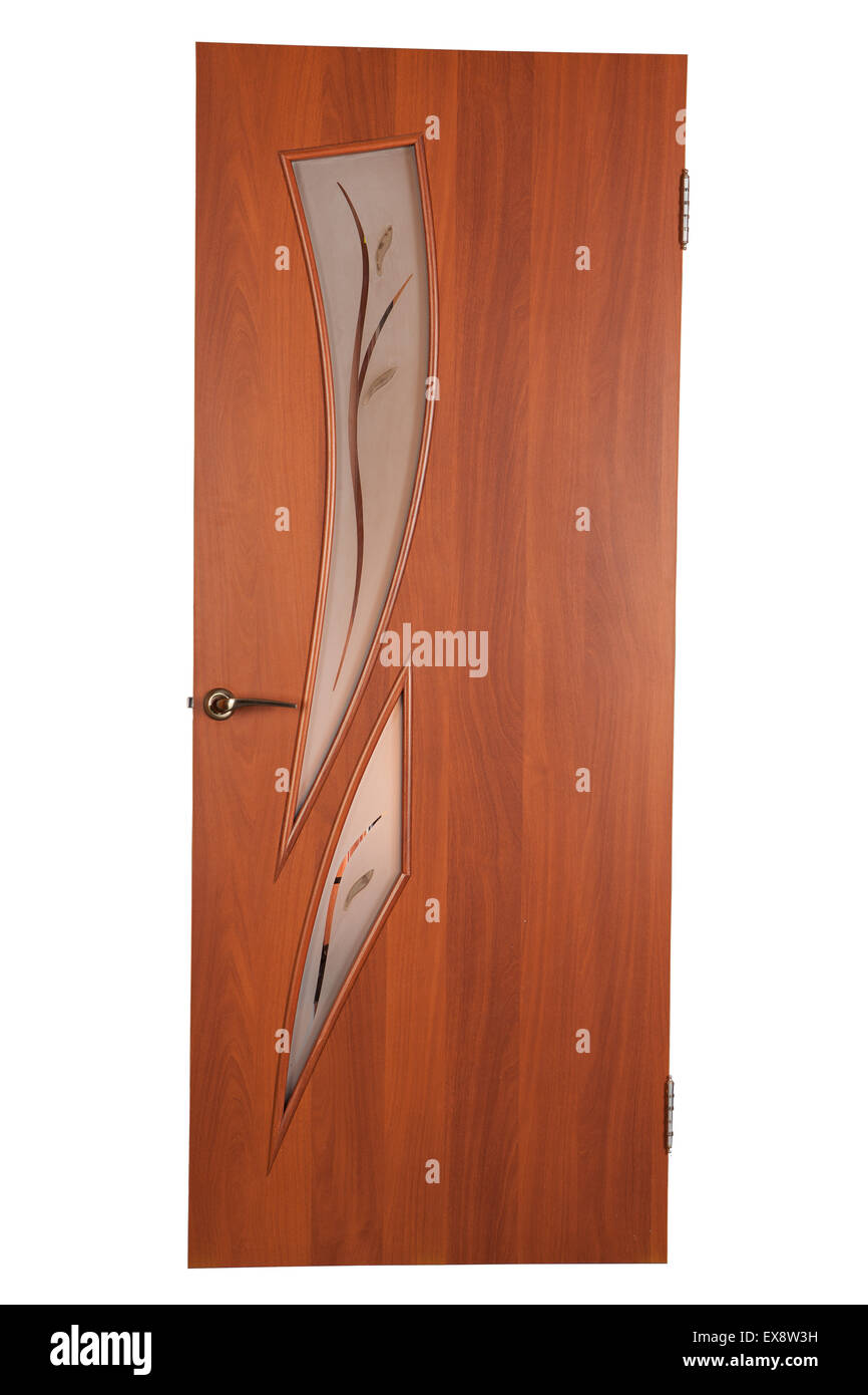 door isolated wood object one vertical glass decor interior home house ...