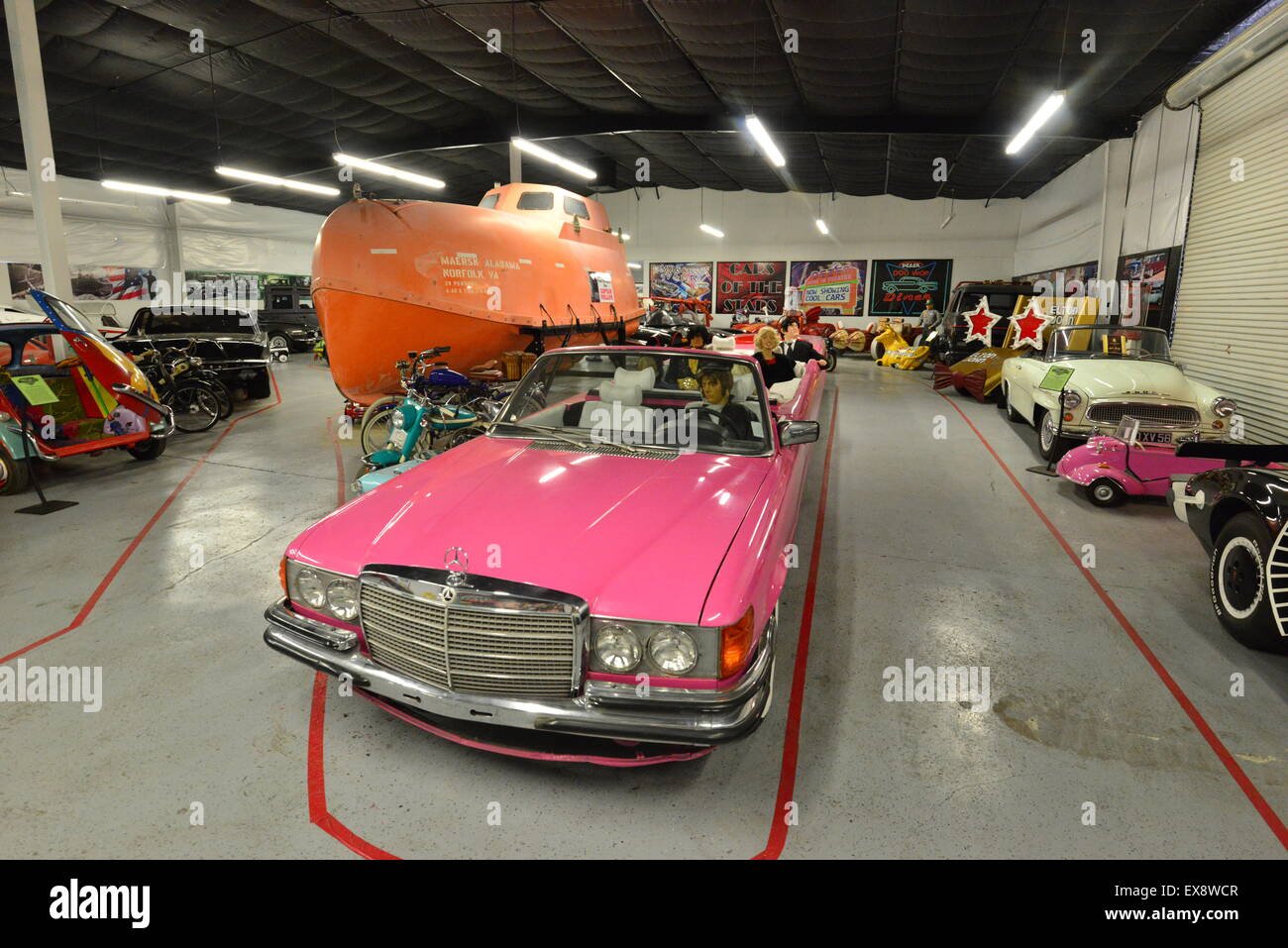 Car props at a museum in America Stock Photo - Alamy