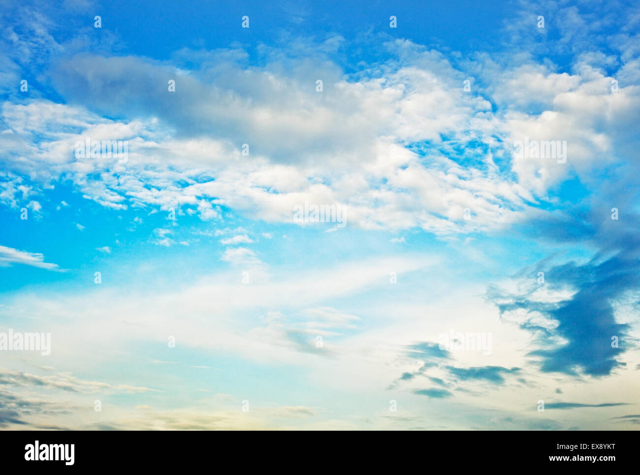 cloudscape with blue sky at sunny day Stock Photo - Alamy