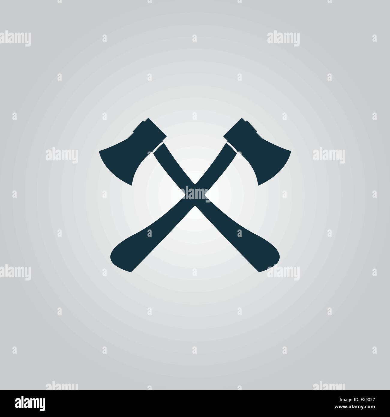 Two axes with wooden handles vector illustration Stock Vector Image ...