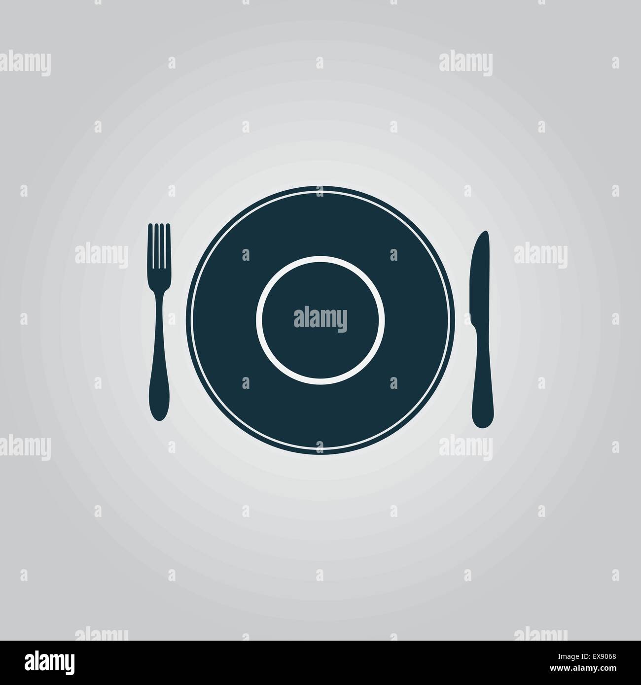 Stainless steel dish plate Stock Vector Images - Alamy