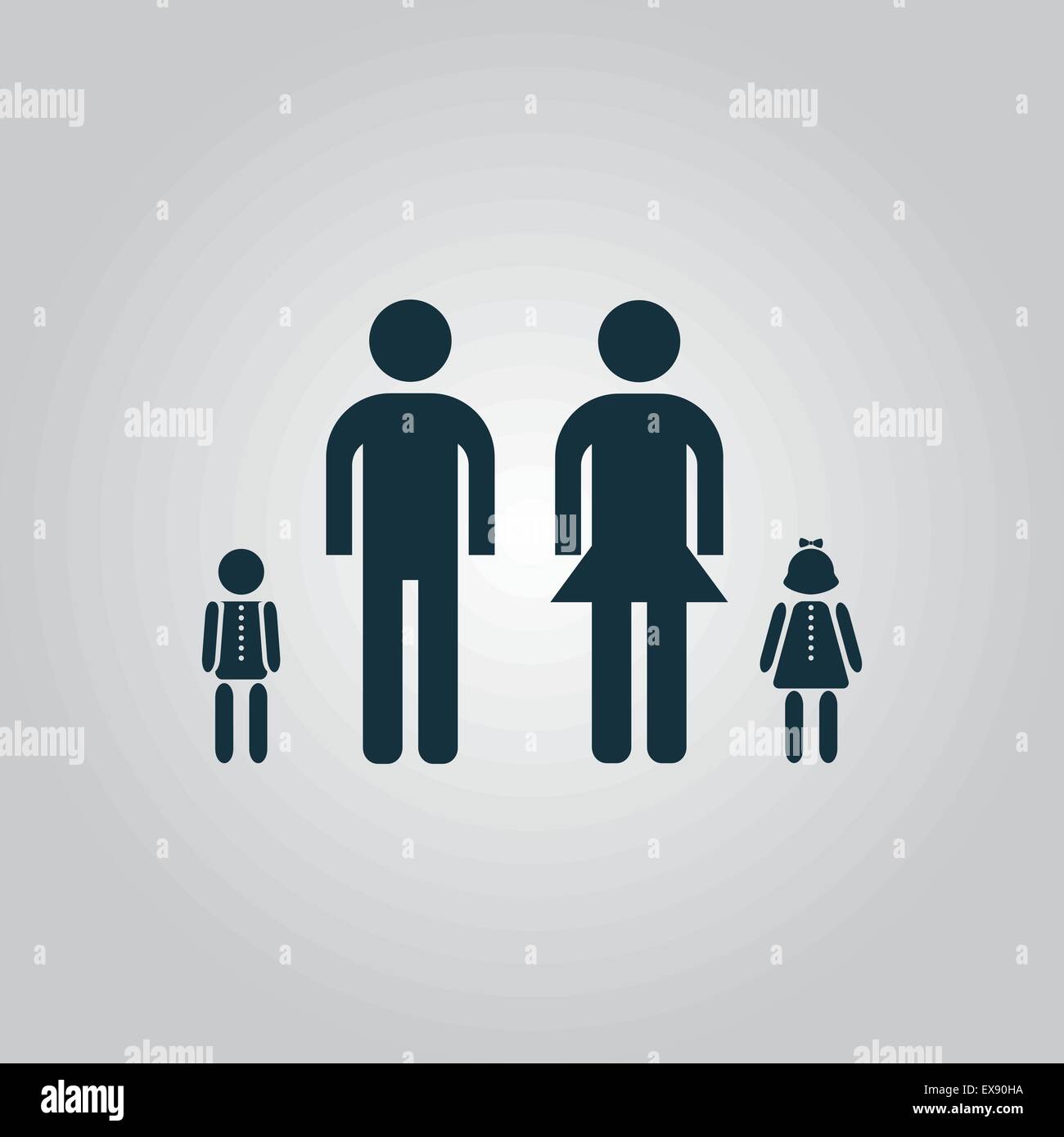 Simple family icon Stock Vector Image & Art - Alamy