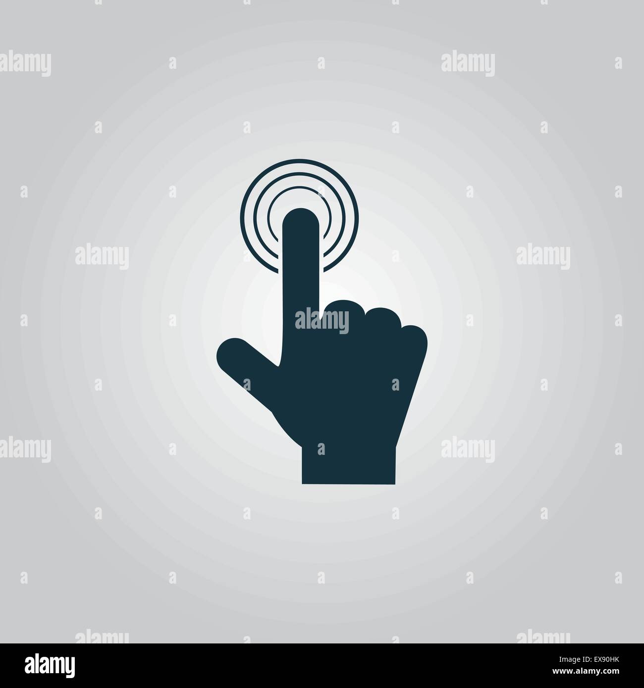 click. hand icon pointer. vector Stock Vector Image & Art - Alamy