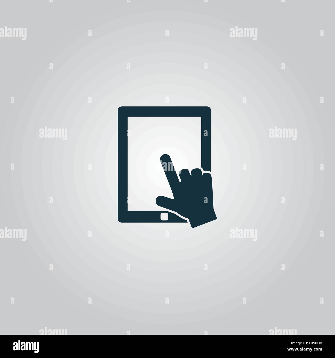 Click on the screen tablet Stock Vector Image & Art - Alamy
