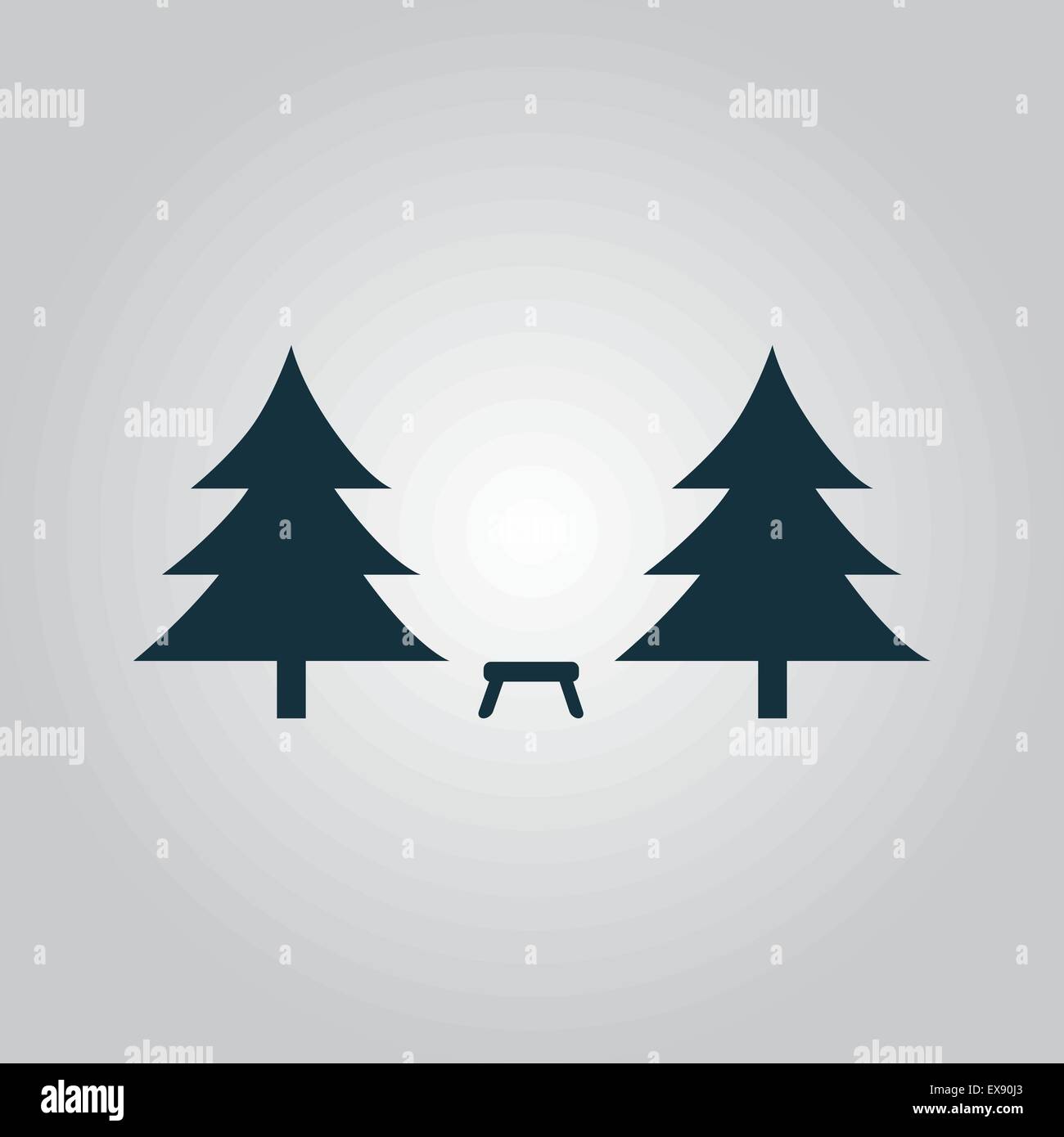 Camping among the trees Stock Vector Image & Art - Alamy