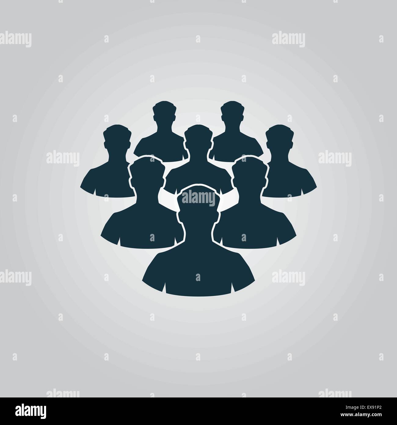 Human shape people crowd Stock Vector Images - Alamy
