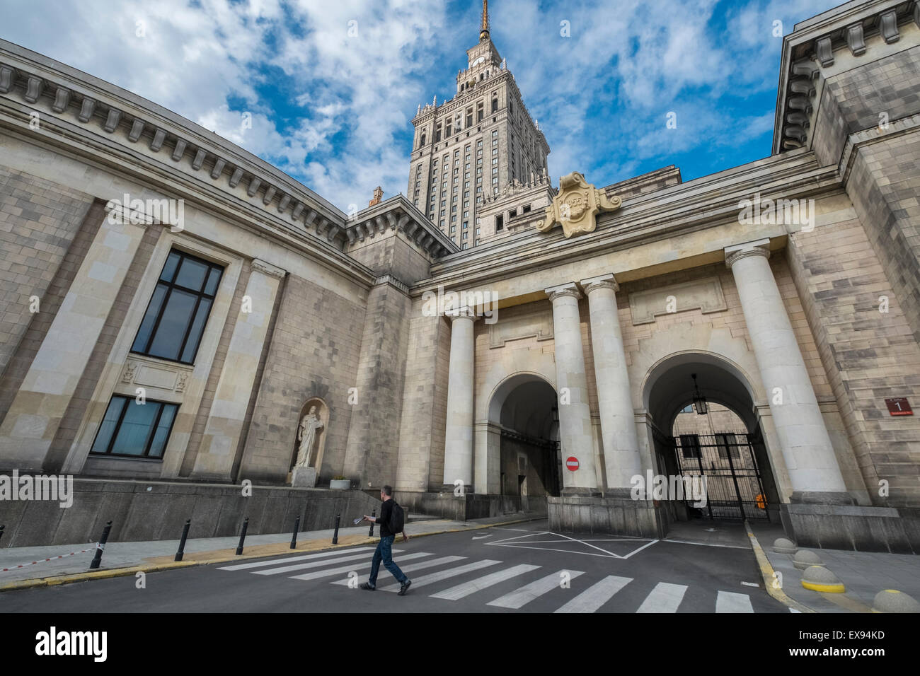 The Palace of Culture and Science building, a mix of Stalinist ...
