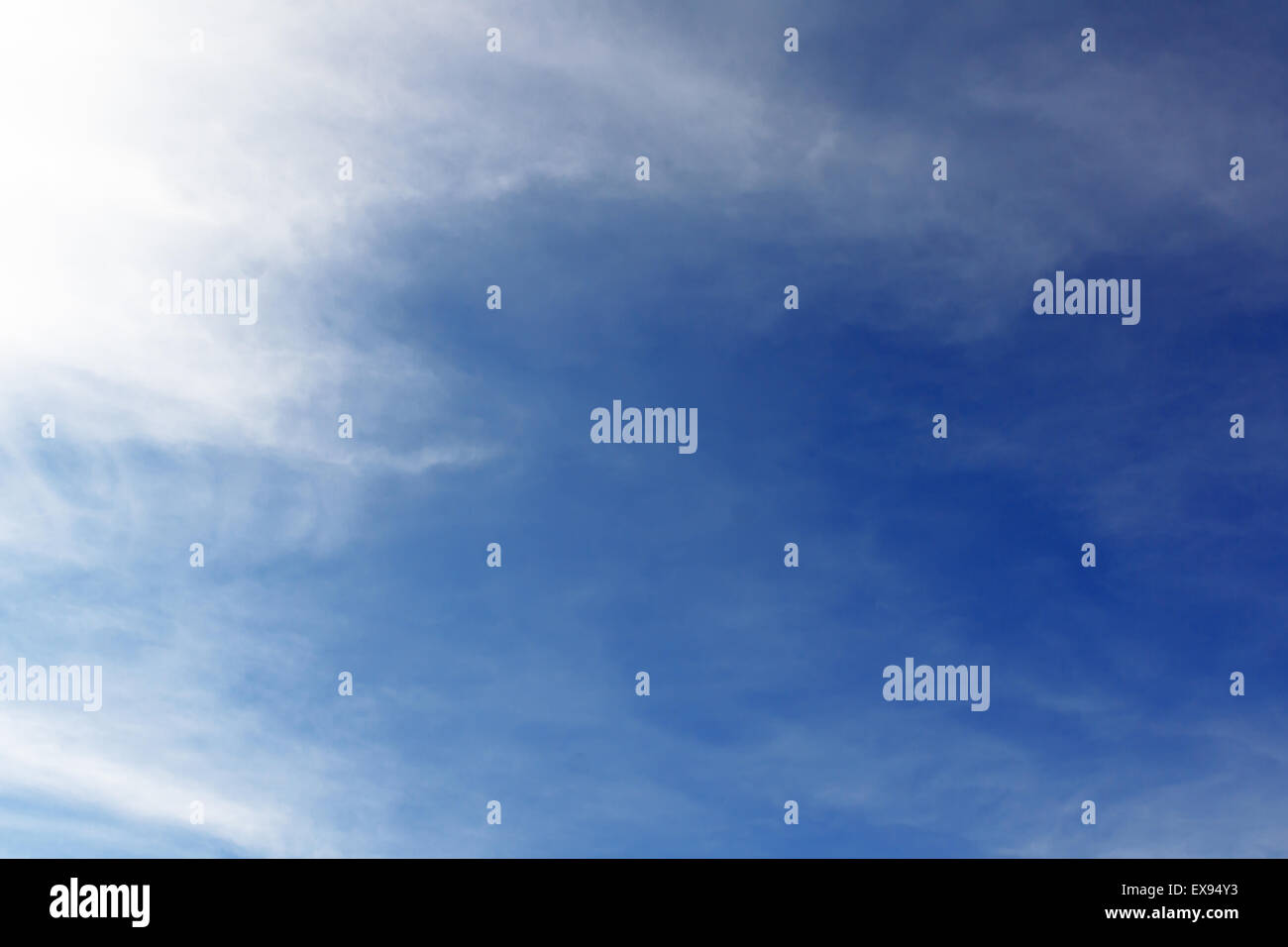 texture of the blue sky on which white clouds float Stock Photo - Alamy