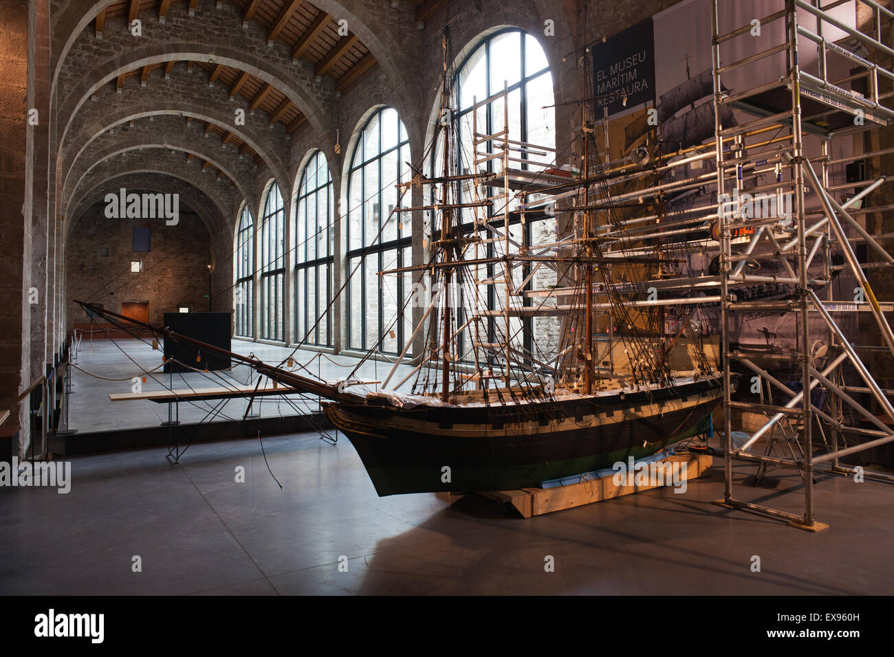 Barcelona Maritime Museum (Museu Maritim) ship model, Catalonia, Spain ...