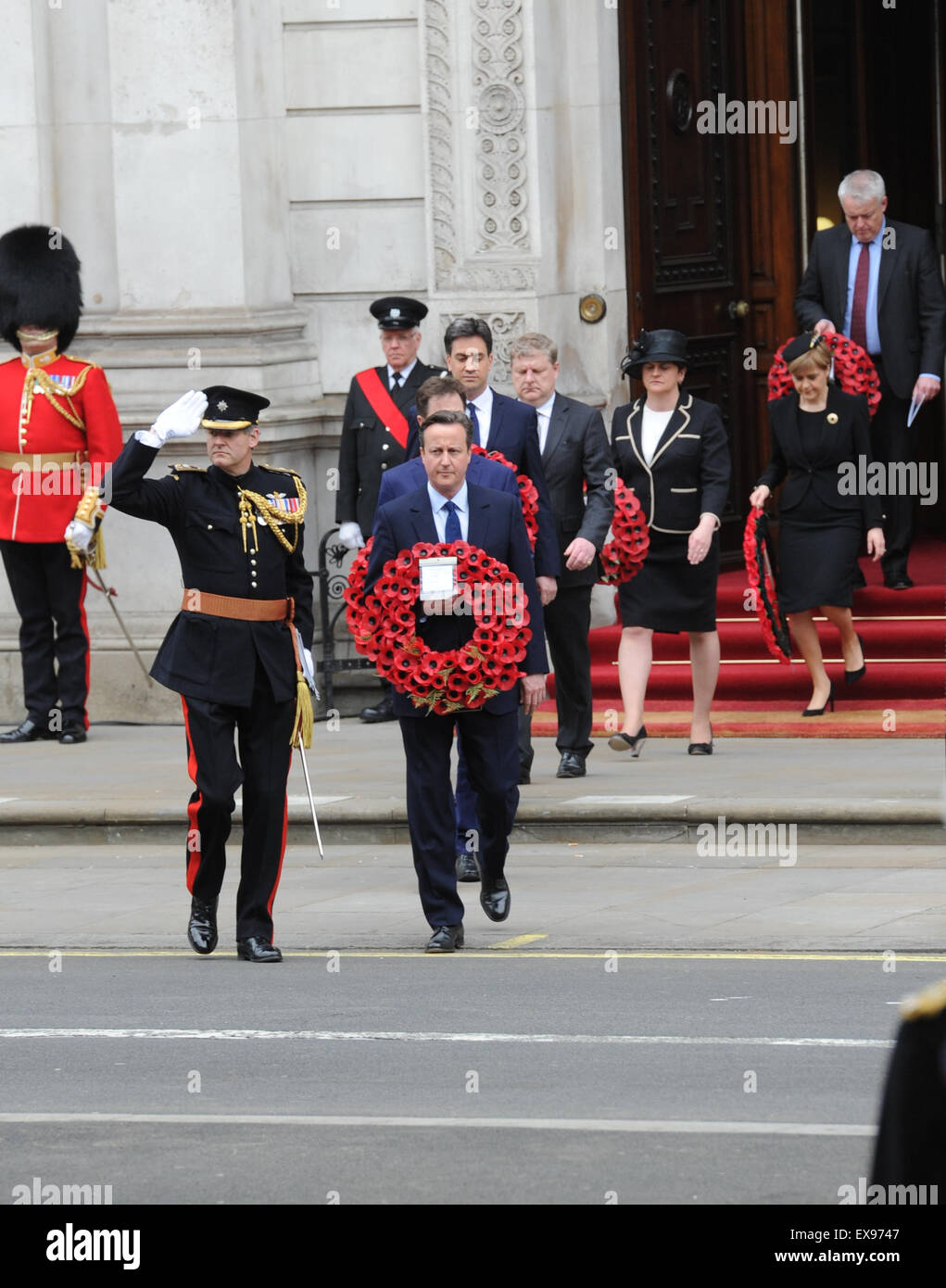 VE Day 70th Anniversary service at the Cenotaph Featuring: David ...
