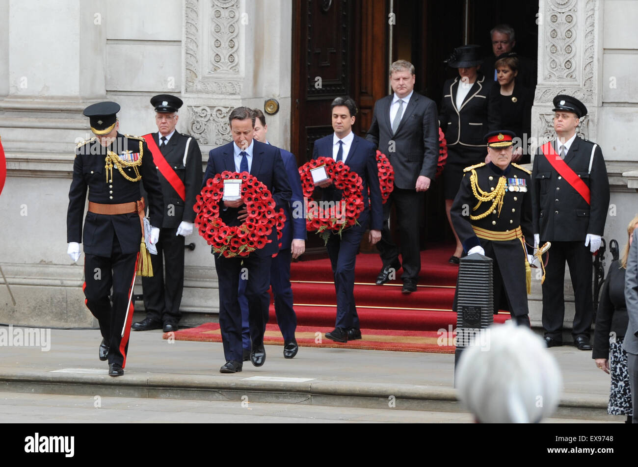 VE Day 70th Anniversary service at the Cenotaph Featuring: David ...