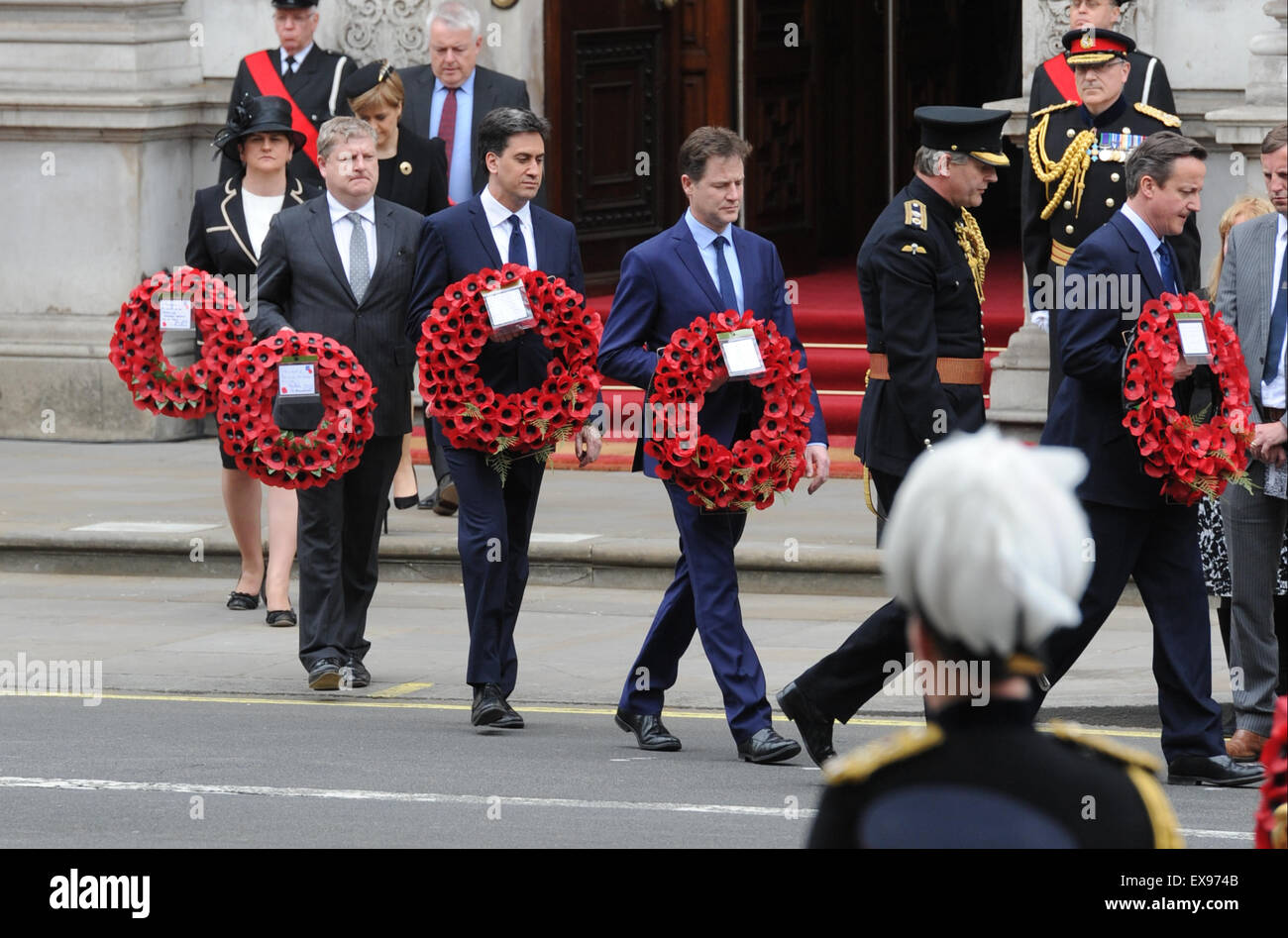 VE Day 70th Anniversary service at the Cenotaph Featuring: David ...