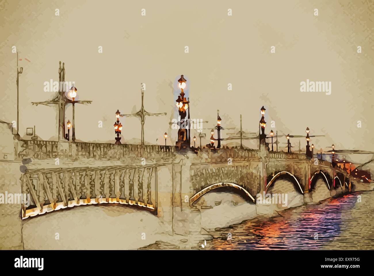 Ships bridge view Stock Vector Images - Alamy
