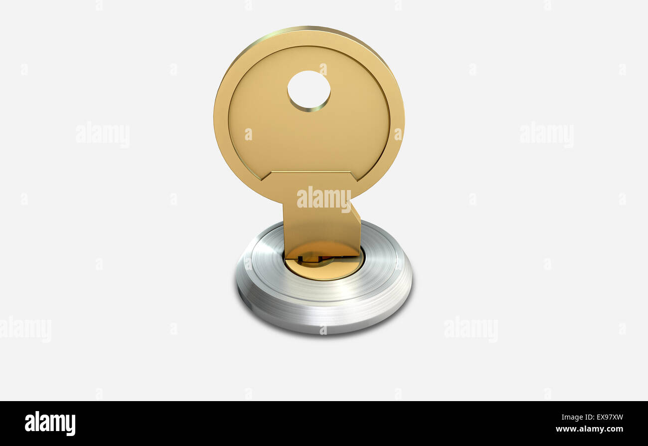 Key inserted into lock hi-res stock photography and images - Alamy