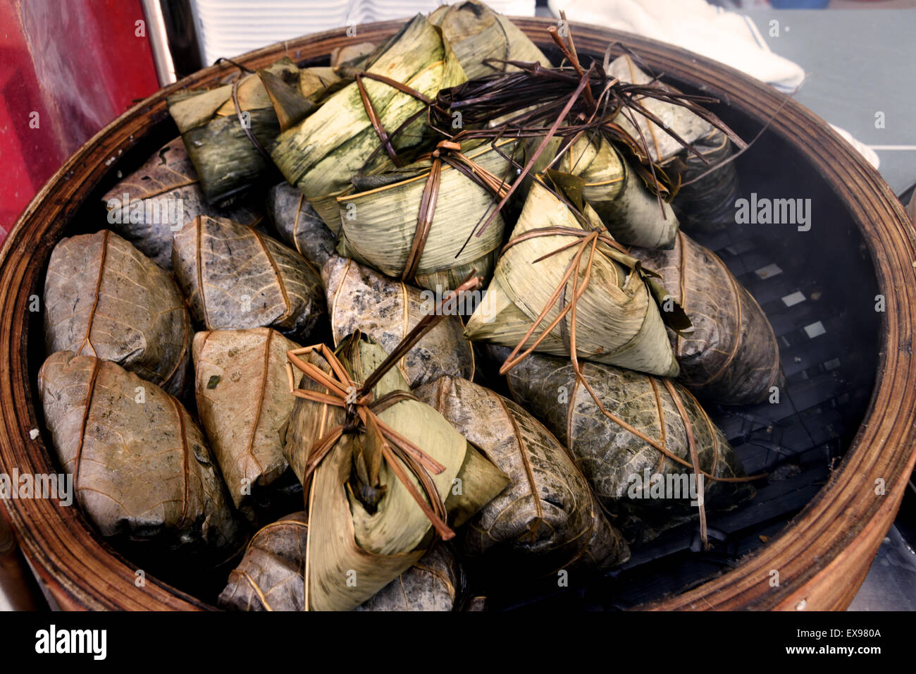 Rice Packets Steam Steamer Hong Kong Chinese Out to Go Restaurant Fast ...