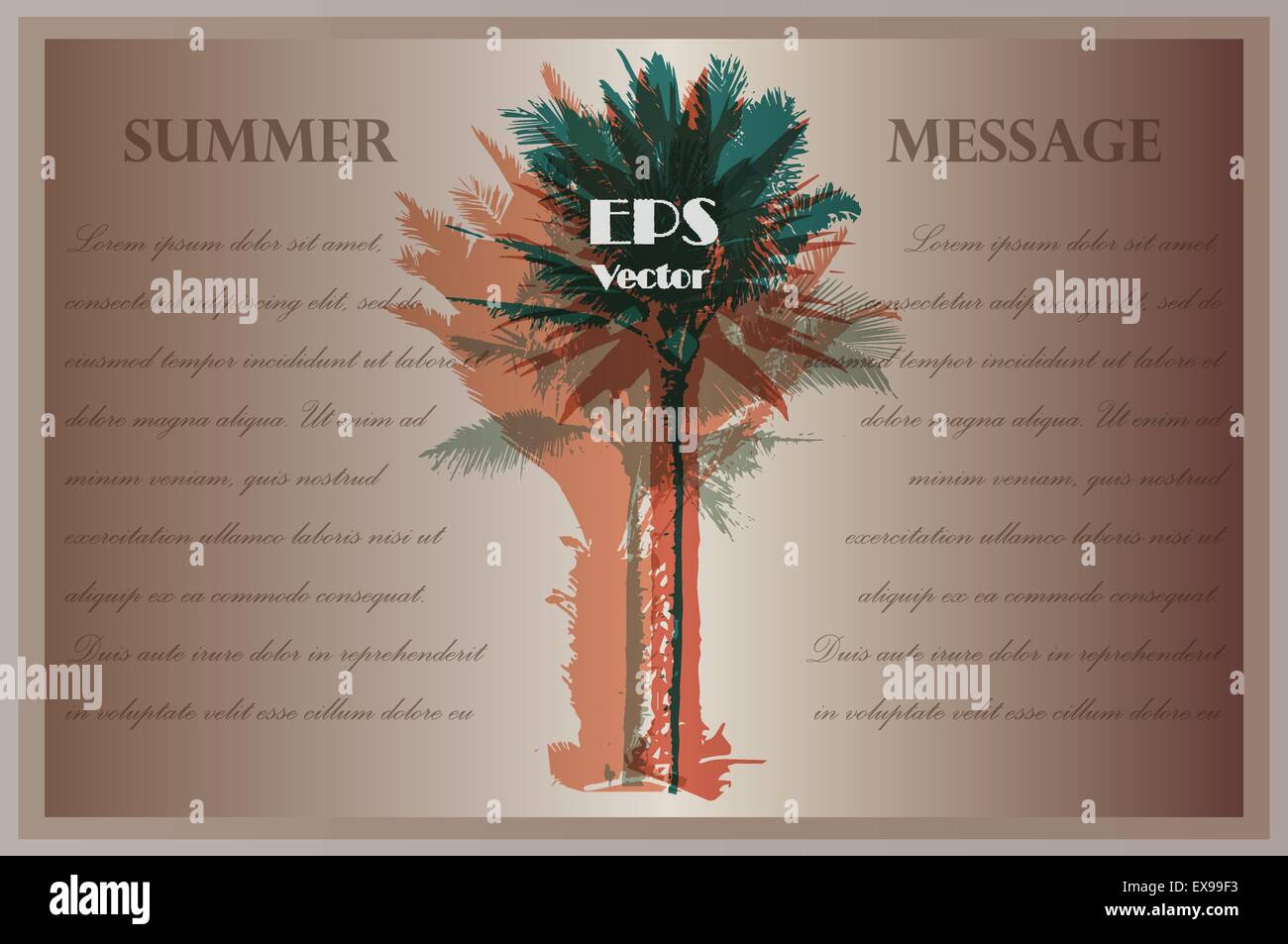 Template with palm trees Stock Vector Image & Art - Alamy