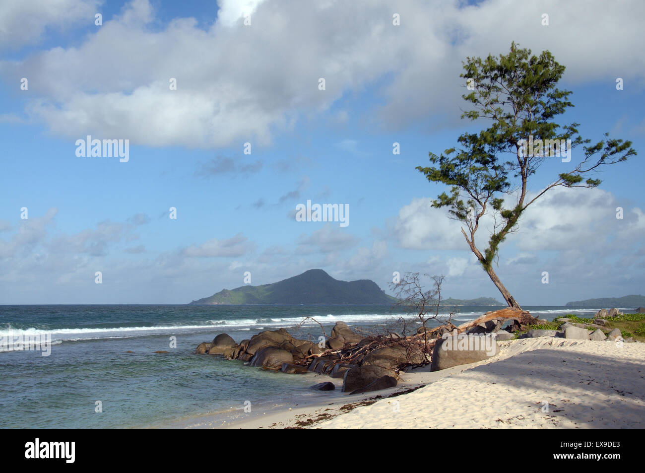 Coastal landscape, Mahe island, Indian Ocean, Seychelles Stock Photo ...