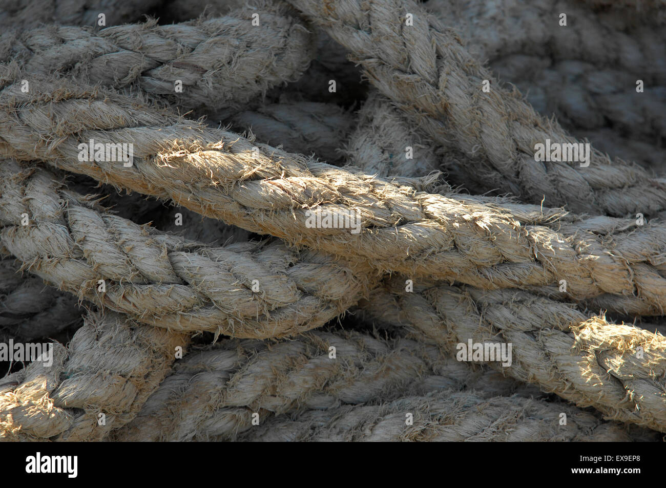 Tug rope coil hi-res stock photography and images - Alamy
