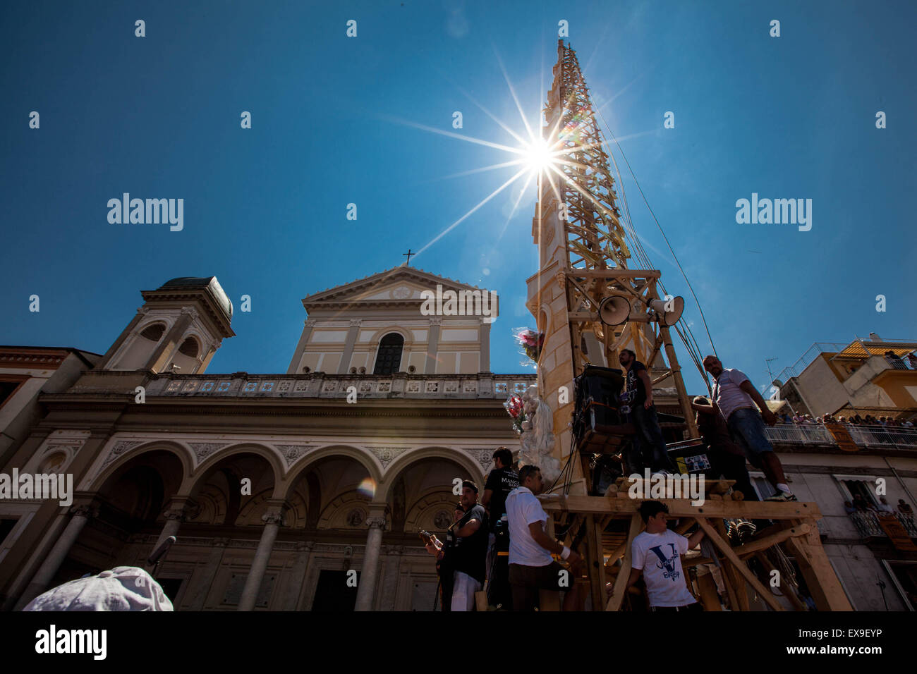 The Festival of the Lilies - Nola, Naples, Italy 2015 Stock Photo - Alamy