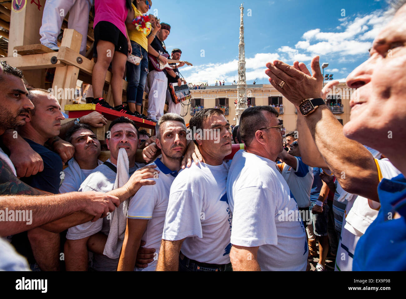 The Festival of the Lilies - Nola, Naples, Italy 2015 Stock Photo - Alamy