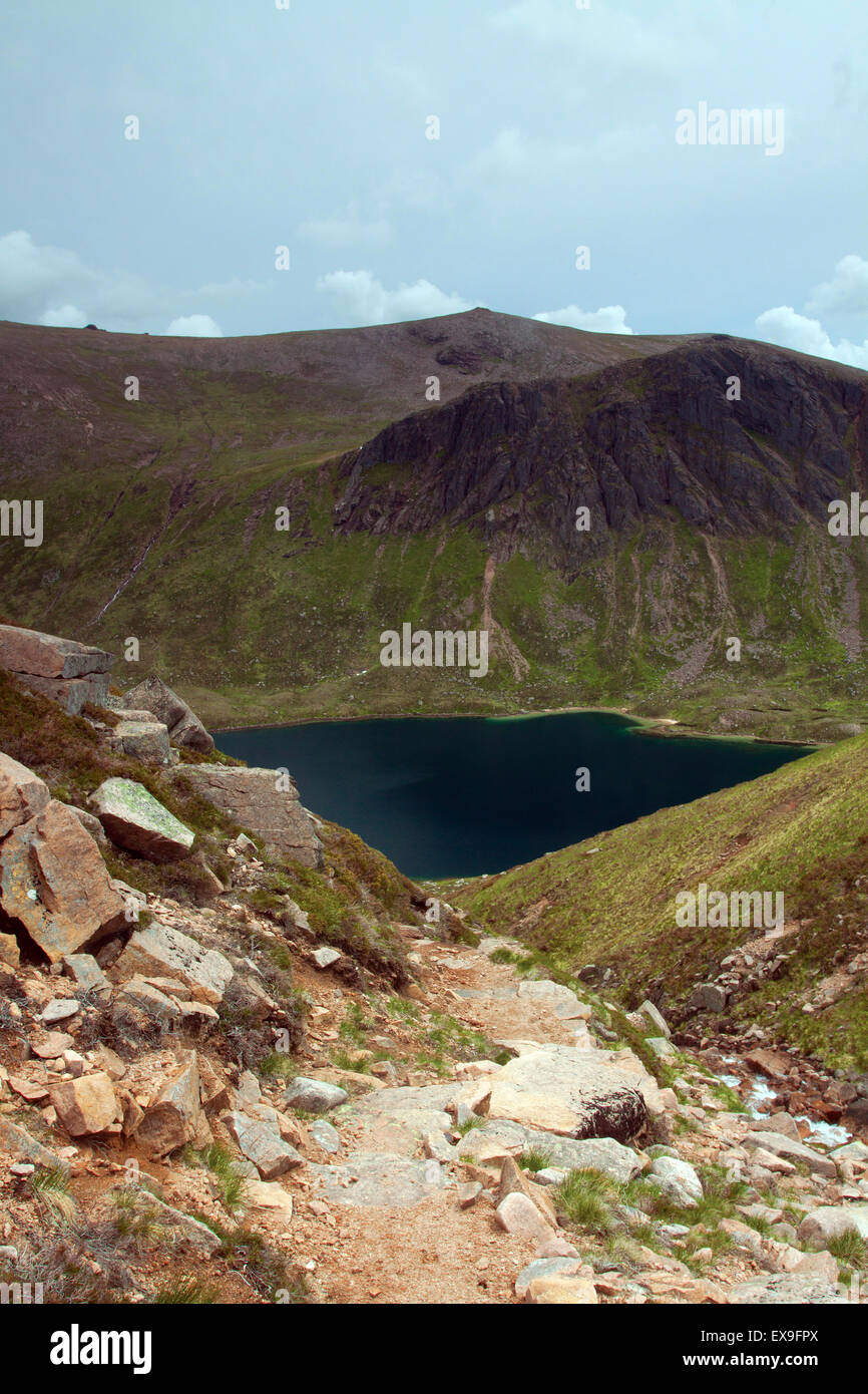 Loch Avon and Beinn Mheadhoin from Coire Rairbeirt, Cairngorm National ...