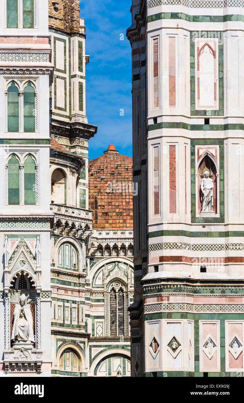 Florence's Duomo detail in a front view Stock Photo - Alamy