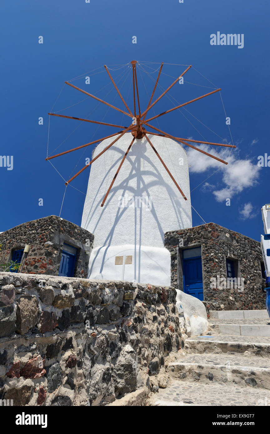 Historic santorini windmill hi-res stock photography and images - Alamy